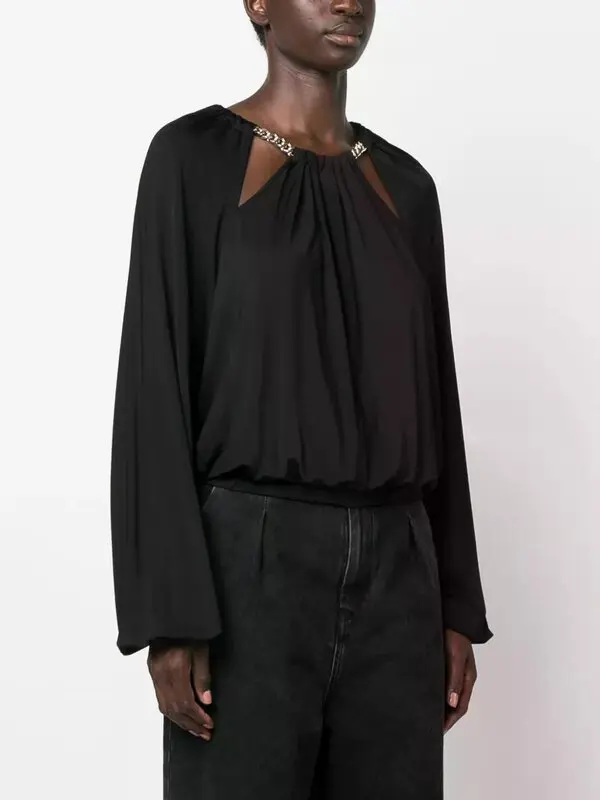Just Cavalli Chain-link Cut-out Top
