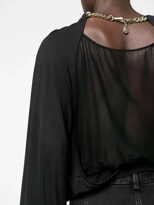 Just Cavalli Chain-link Cut-out Top