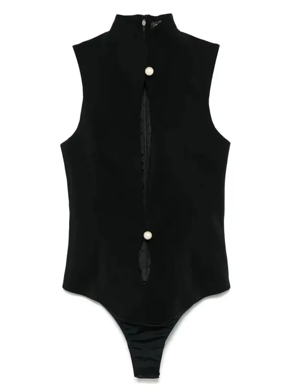 MUGLER Cut-out Detailed Playsuit