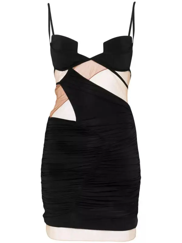 NENSI DOJAKA Sheer-panels Mini Dress