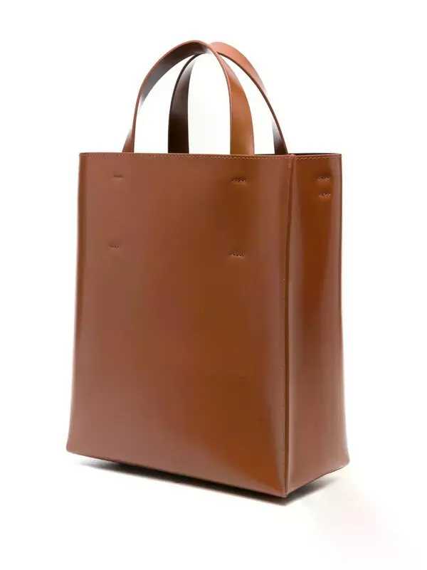 Marni Museo Leather Tote Bag - Brown