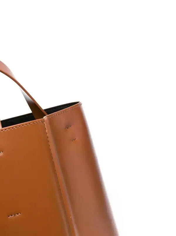 Marni Museo Leather Tote Bag - Brown