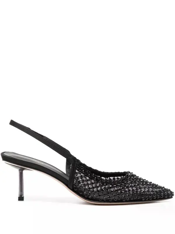 LE SILLA Gilda 60mm Embellished Slingback Pumps