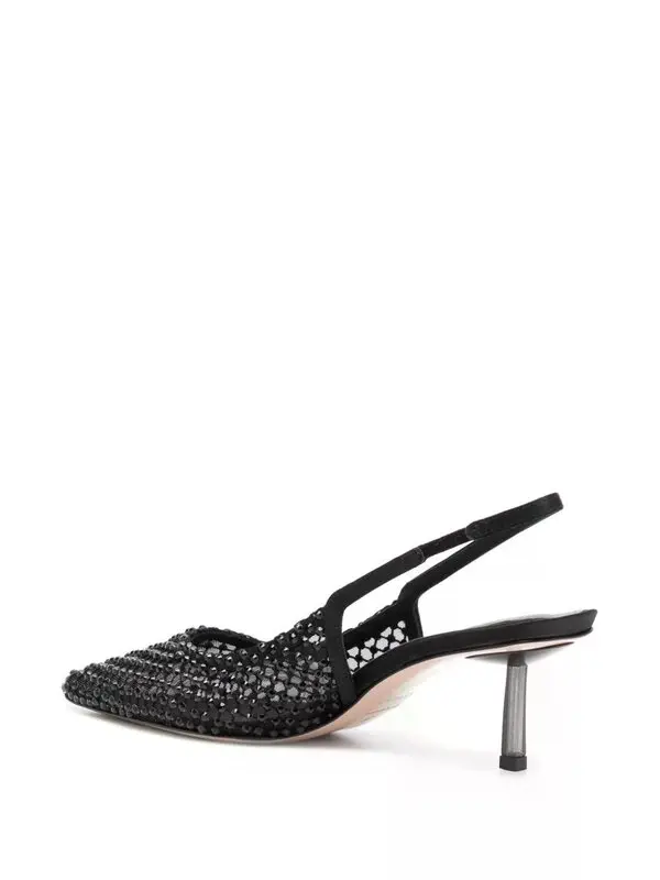 LE SILLA Gilda 60mm Embellished Slingback Pumps
