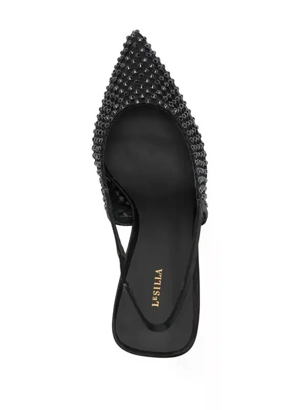 LE SILLA Gilda 60mm Embellished Slingback Pumps