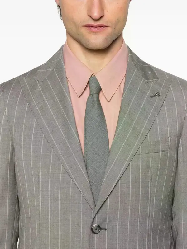 Tagliatore Striped Suit - Grey