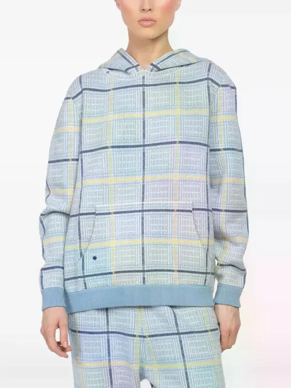 GOD'S TRUE CASHMERE Checked Hoodie