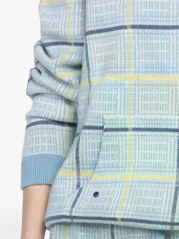 GOD'S TRUE CASHMERE Checked Hoodie