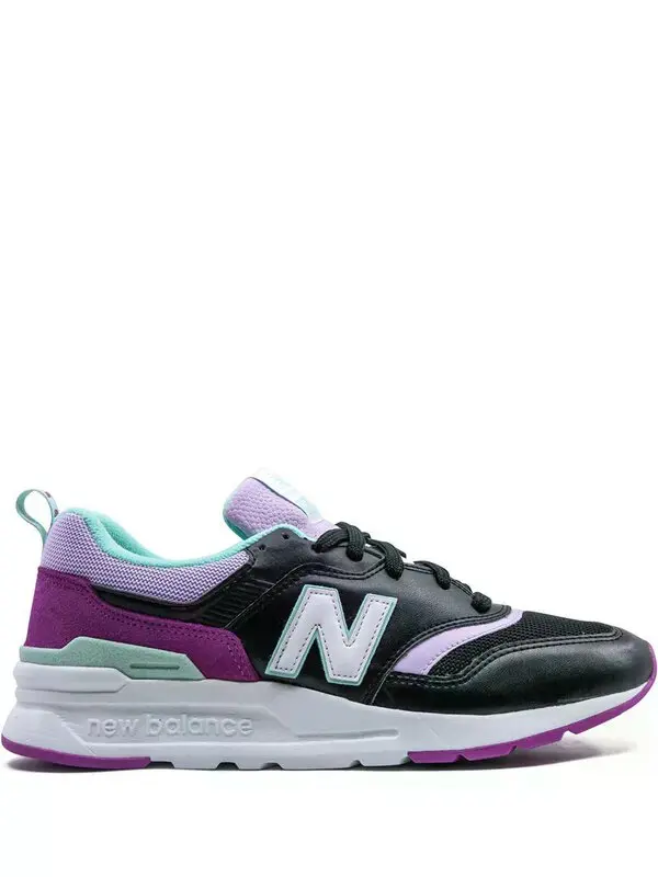 NEW BALANCE Panelled Lace-up Sneakers - Black