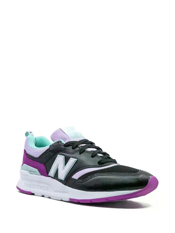 NEW BALANCE Panelled Lace-up Sneakers - Black