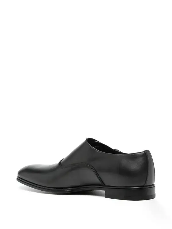 FERRAGAMO Leather Monk Strap Loafers