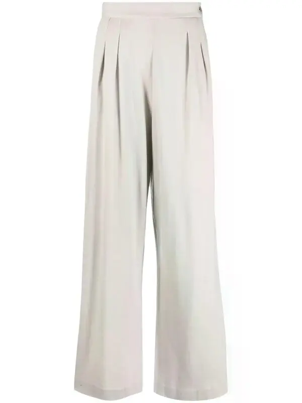 Fabiana Filippi Pleated Wool Trousers Wide Leg