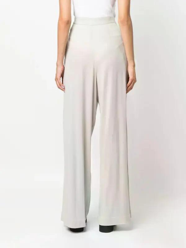 Fabiana Filippi Pleated Wool Trousers Wide Leg