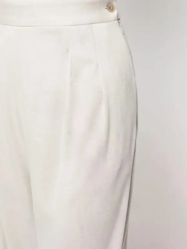 Fabiana Filippi Pleated Wool Trousers Wide Leg