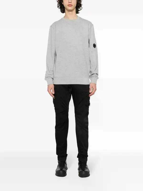 C.P. COMPANY Diagonal Raised Cotton Sweatshirt - Grey