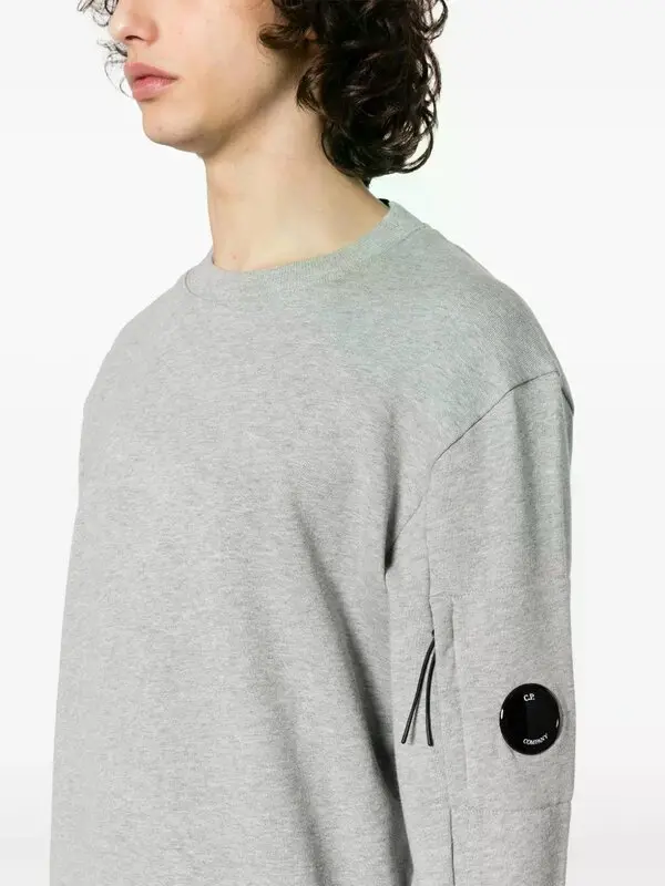 C.P. COMPANY Diagonal Raised Cotton Sweatshirt - Grey