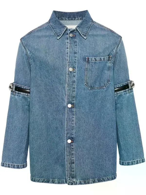 Coperni Logo-buckle Denim Jacket