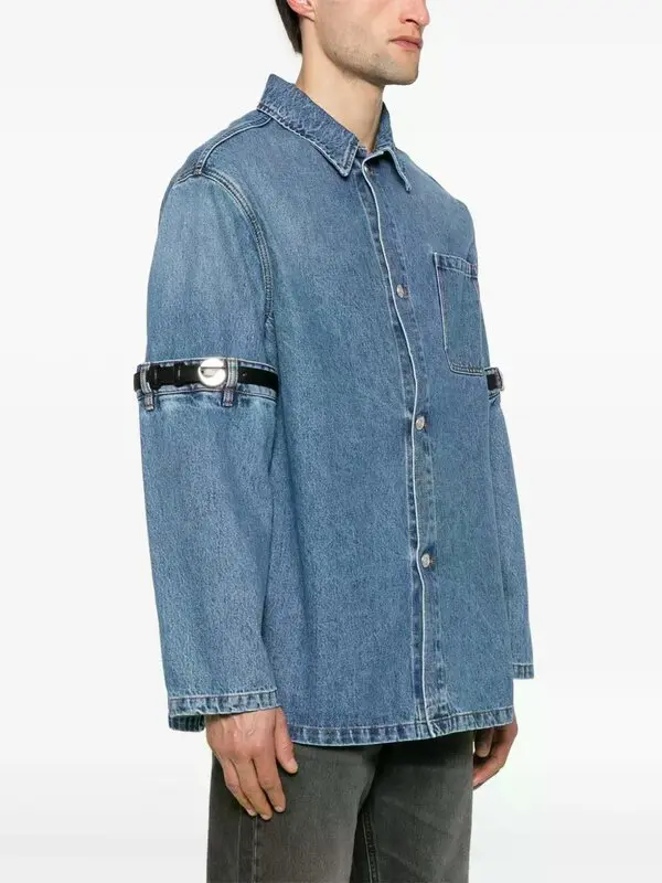 Coperni Logo-buckle Denim Jacket
