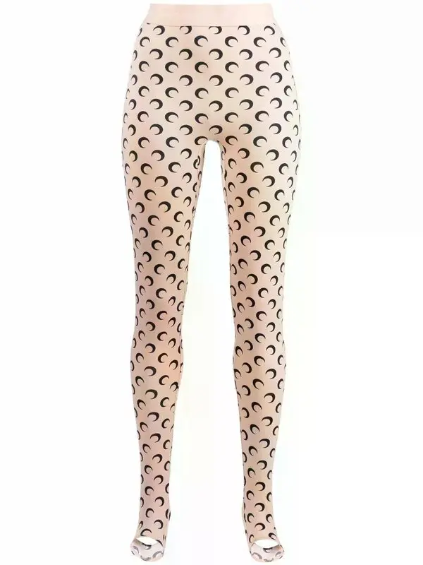 MARINE SERRE All Over Moon Pattern Leggings