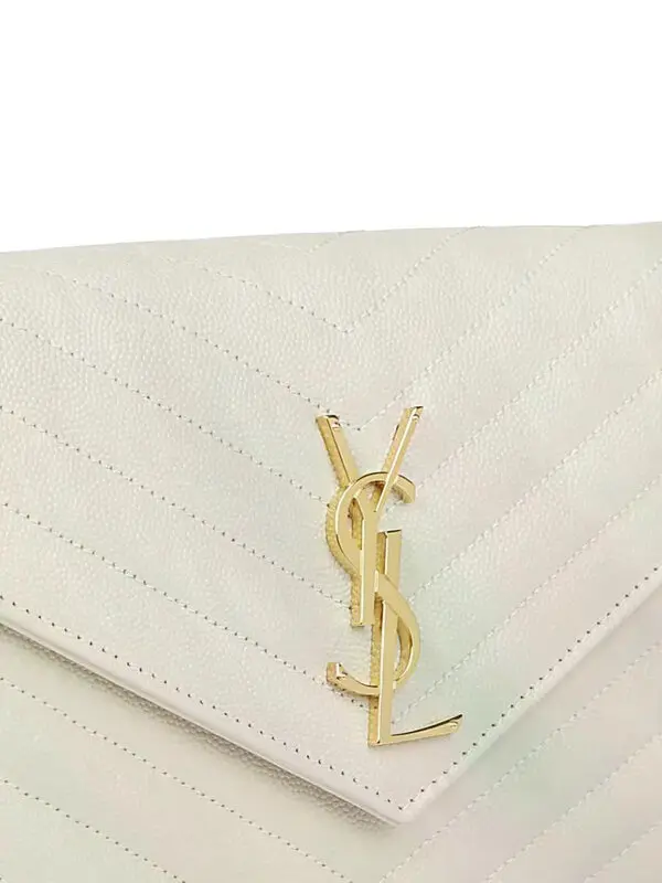 Saint Laurent Cassandre Wallet-on-chain - Neutrals