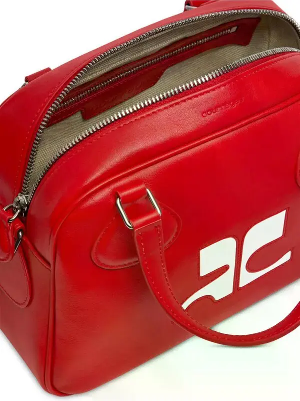 COURREGES Reedition Leather Bowling Bag