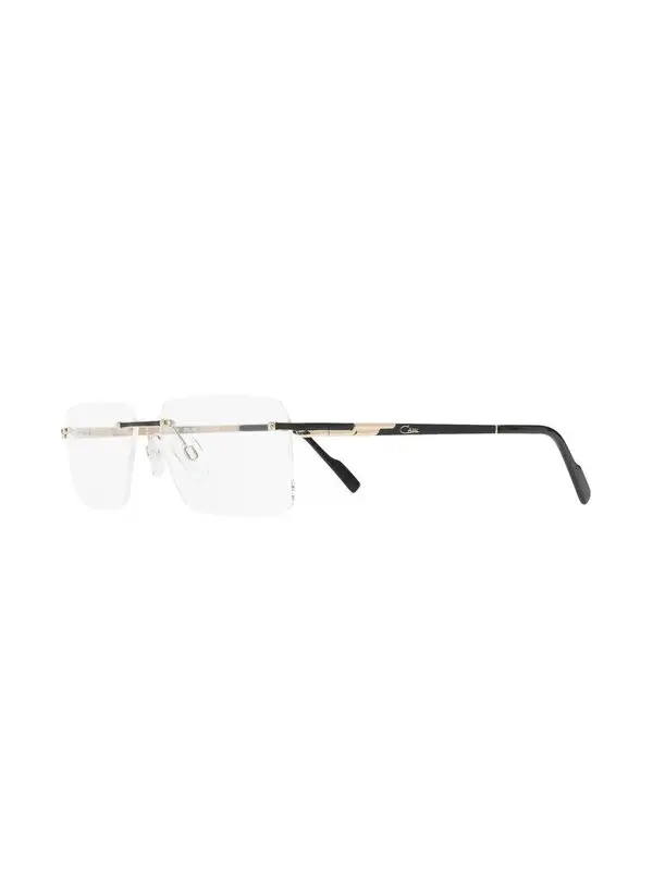 Cazal Metallic Panel Rectangle Glasses