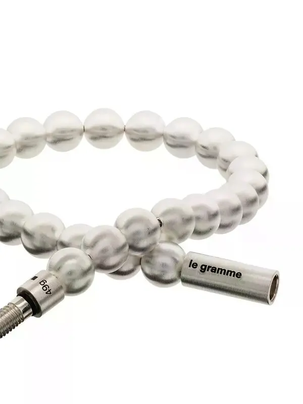 Le Gramme Le 47g Brushed Bead Bracelet