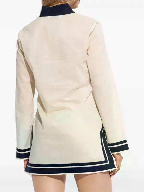 Tory Burch Cotton Mini Dress - Neutrals