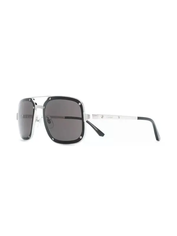 Cartier Santos De Square-frame Sunglasses