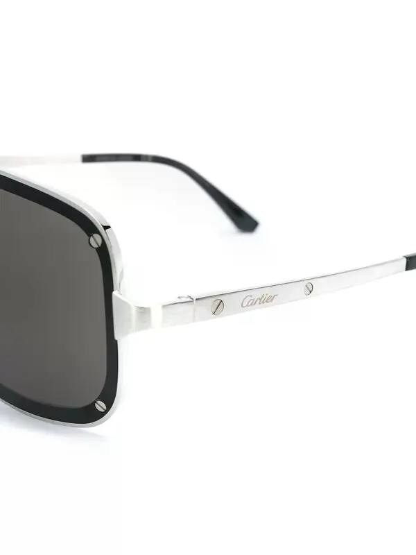 Cartier Santos De Square-frame Sunglasses