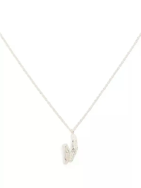 LOVENESS LEE V Alphabet Pendant Necklace - Silver