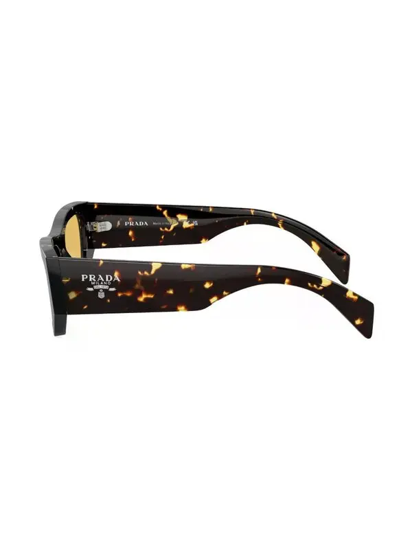Prada Tortoiseshell-effect Geometric Sunglasses