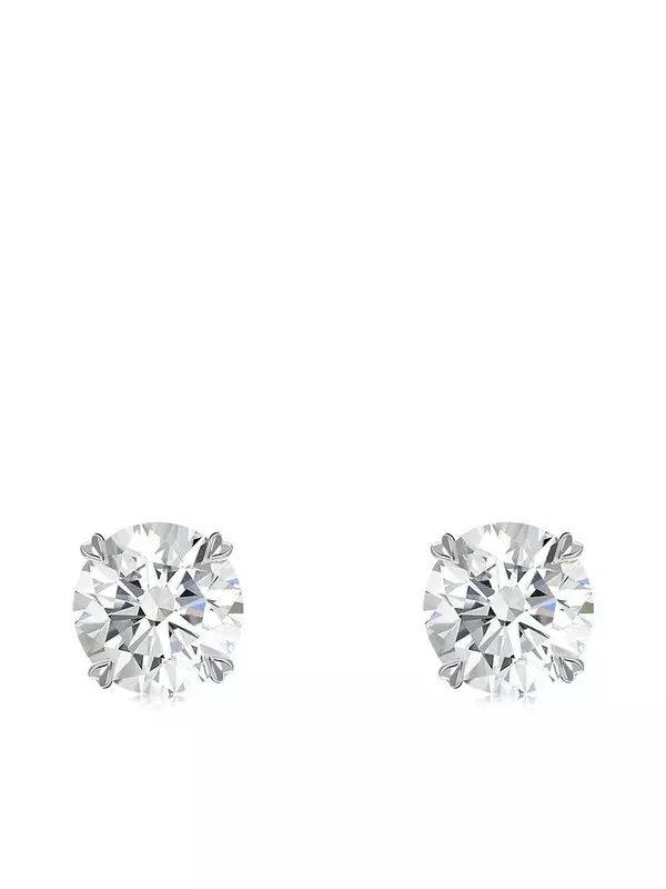 PRAGNELL 18kt White Gold Windsor Stud Earrings - Silver