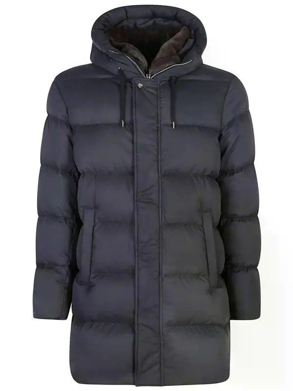 Herno Logo-plaque Padded Jacket - Blue