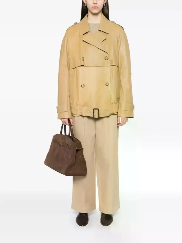 TOTEME Double-breasted Leather Jacket