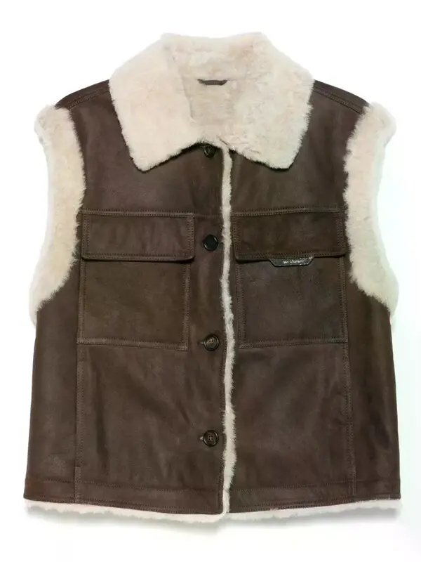 Brunello Cucinelli Shearling-collar Gilet