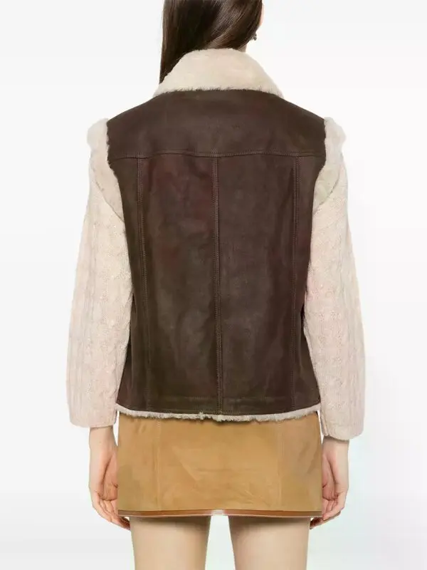Brunello Cucinelli Shearling-collar Gilet