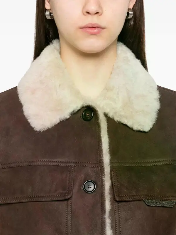 Brunello Cucinelli Shearling-collar Gilet