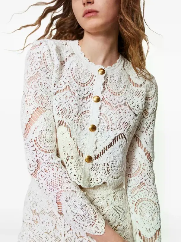 TWINSET Knitted Cropped Jacket