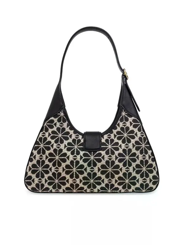 Kate Spade New York Small Nouveau Floral-jacquard Shoulder Bag - Black
