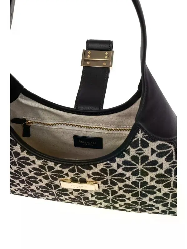 Kate Spade New York Small Nouveau Floral-jacquard Shoulder Bag - Black