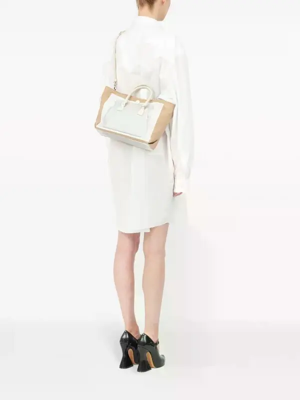 MAISON MARGIELA Micro 5ac Trompe-l'oeil Top-handle Bag - Neutrals