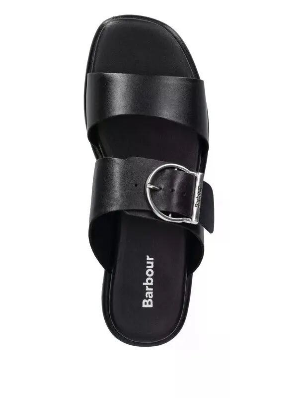 Barbour Leather Slides