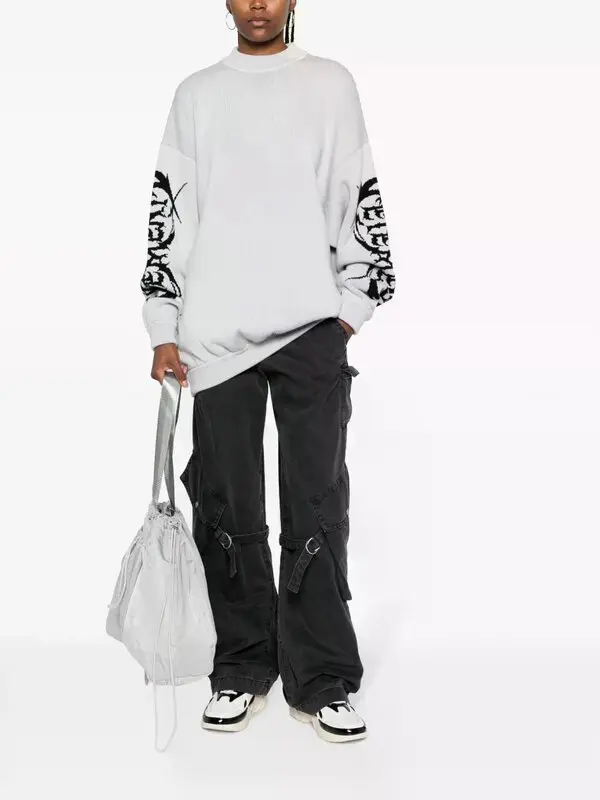 Vetements Logo Print Merino Wool Jumper