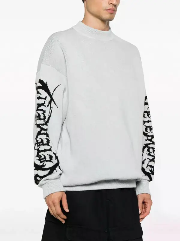 Vetements Logo Print Merino Wool Jumper