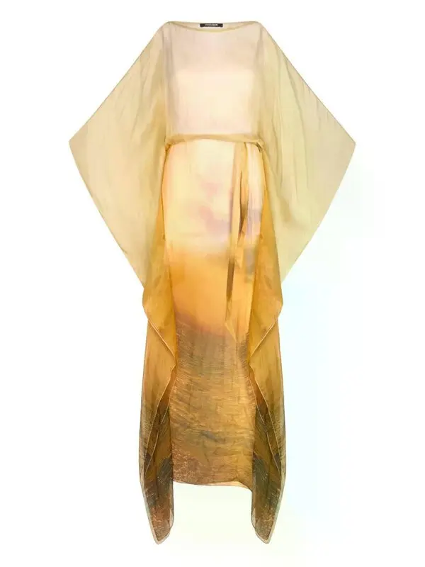 Roberto Cavalli Printed Kaftan Dress - Orange
