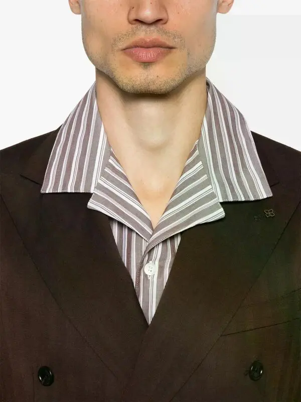 Tagliatore Virgin-wool Suit - Brown