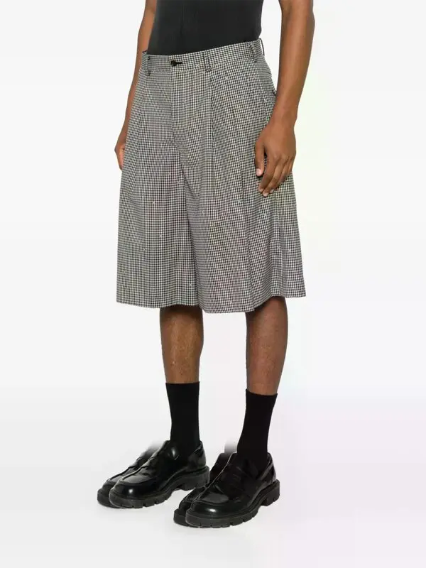 Comme Des Garçons Plaid Tailored Shorts