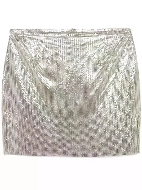 Rabanne Chainmail Mini Skirt - Grey