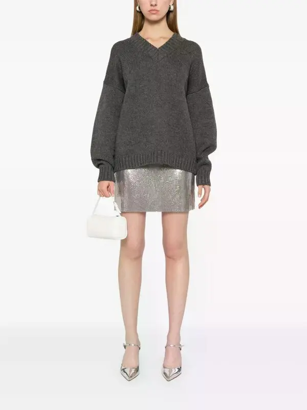 Rabanne Chainmail Mini Skirt - Grey